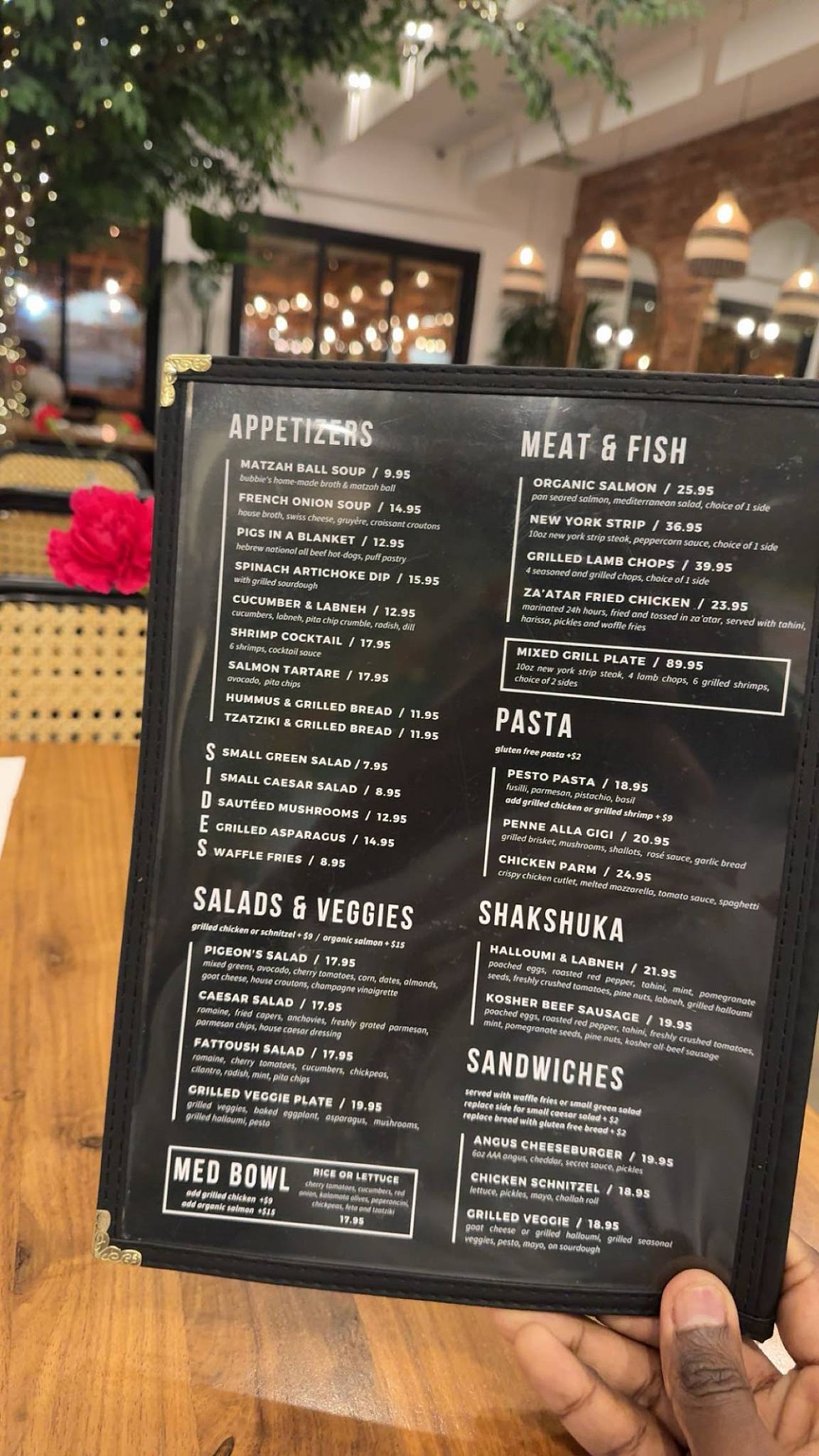 Menu au PIGEON CAFÉ, Montréal, Monkland Ave
