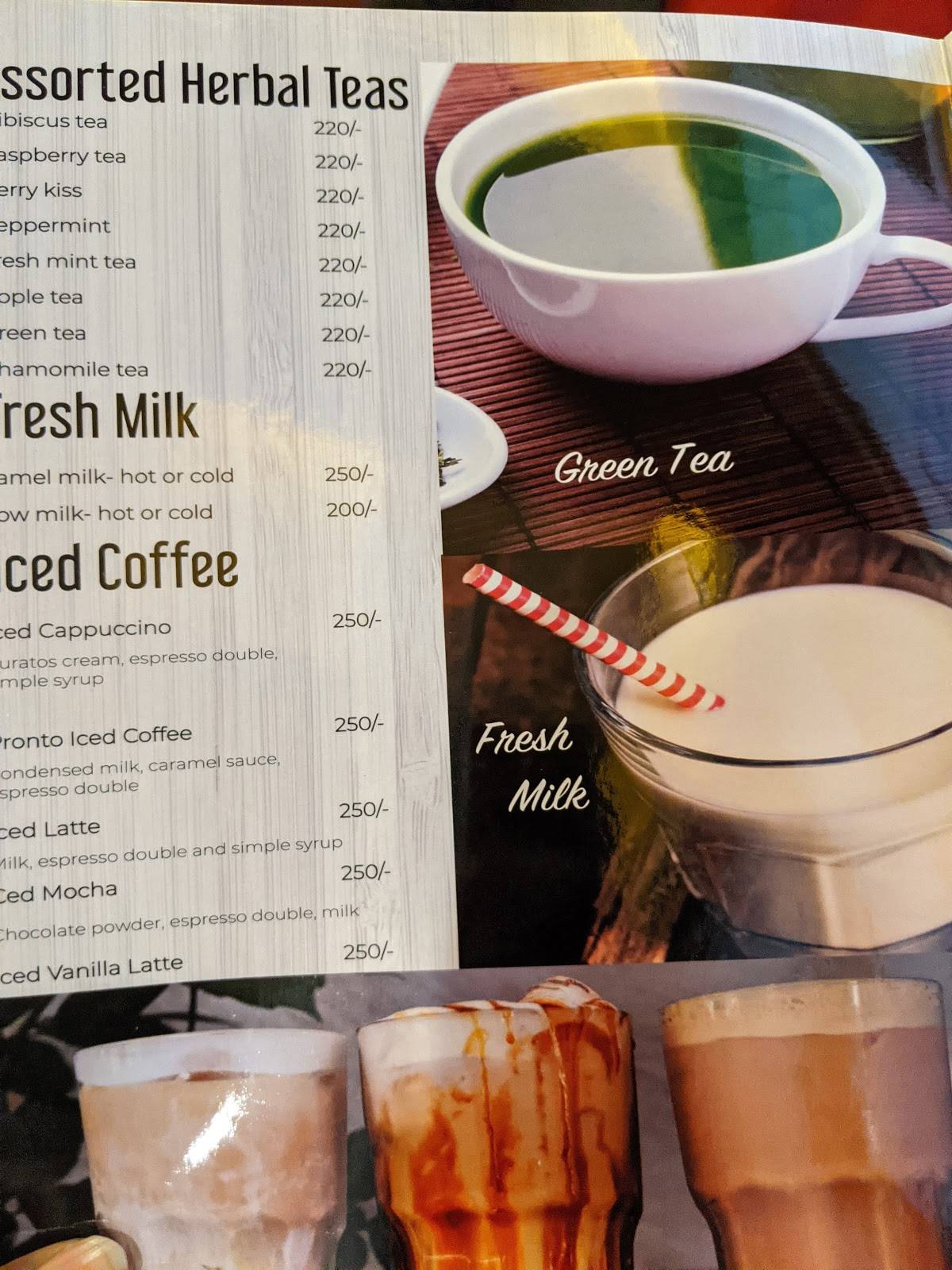 Menu at PRONTO RESTAURANT (Standard Street), Nairobi