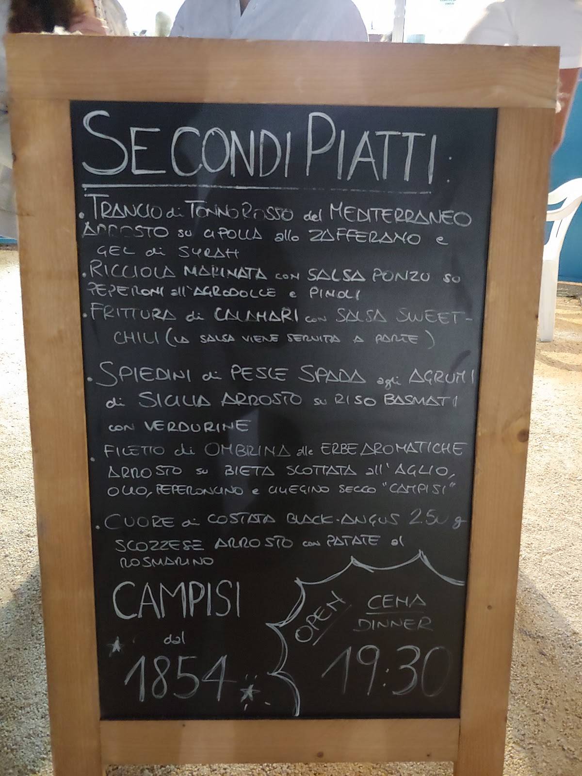 Menu da Campisi ristorante, Pachino