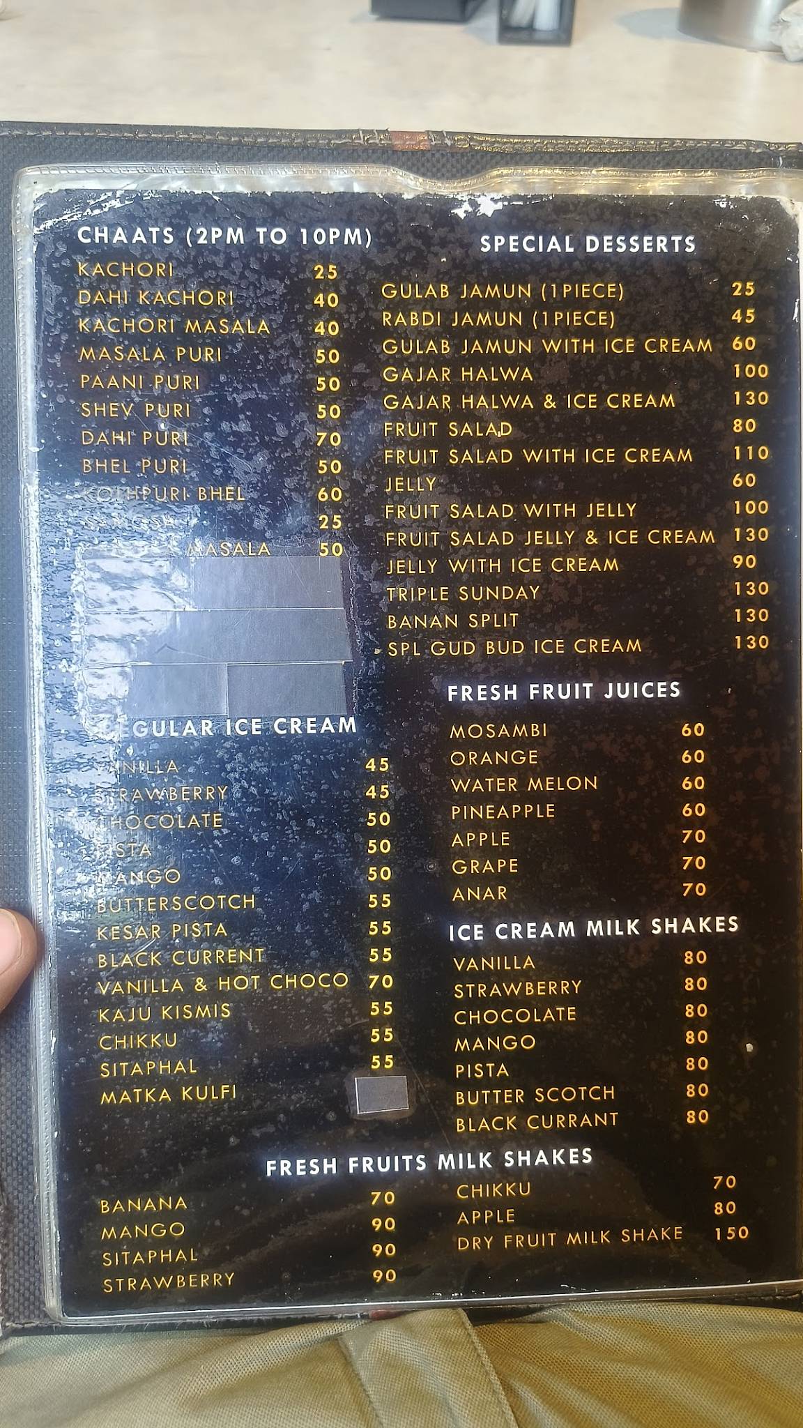 Menu at Pakwan Restaurant, Badami