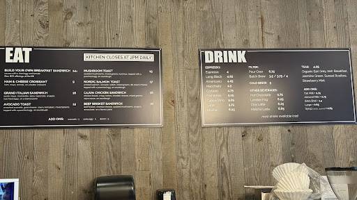 Menu at Pallet Coffee Roasters - Semlin Drive cafe, Vancouver, 323 ...