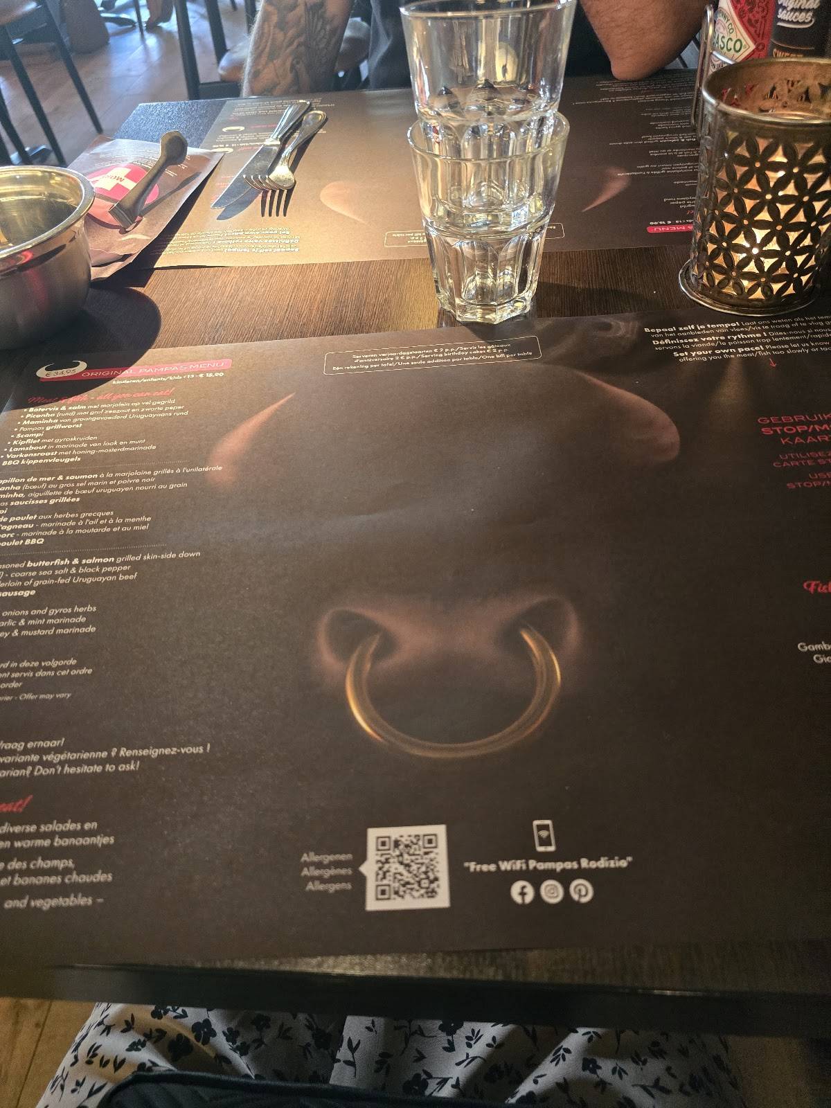 Carta de Pampas Rodizio, Amberes