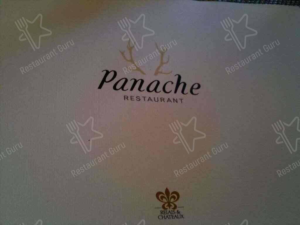 Menu at Panache pub & bar, Québec City