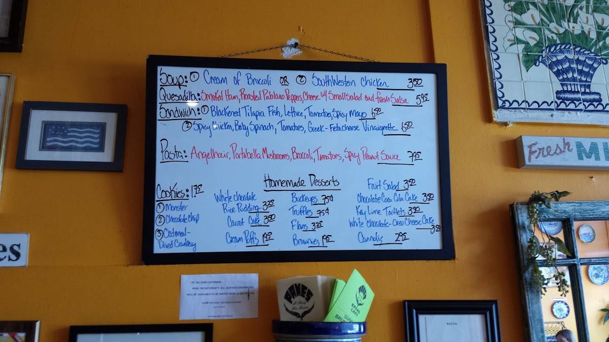 Menu at Panes Bread Cafe, Chicago