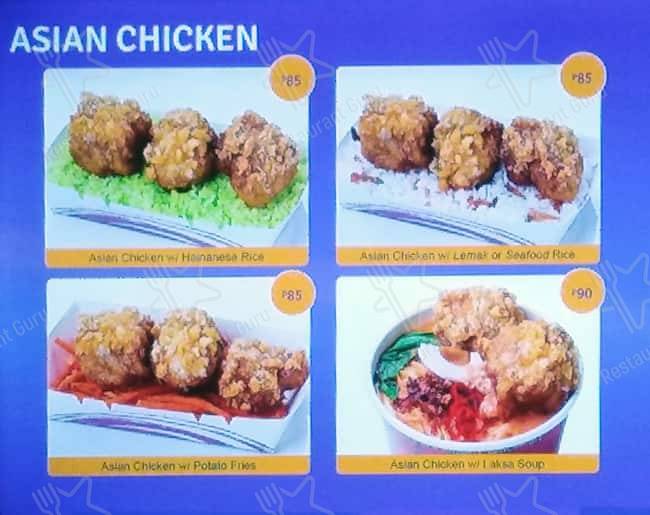 Menu at Paotsin restaurant, Quezon City, SM City Sta. Mesa