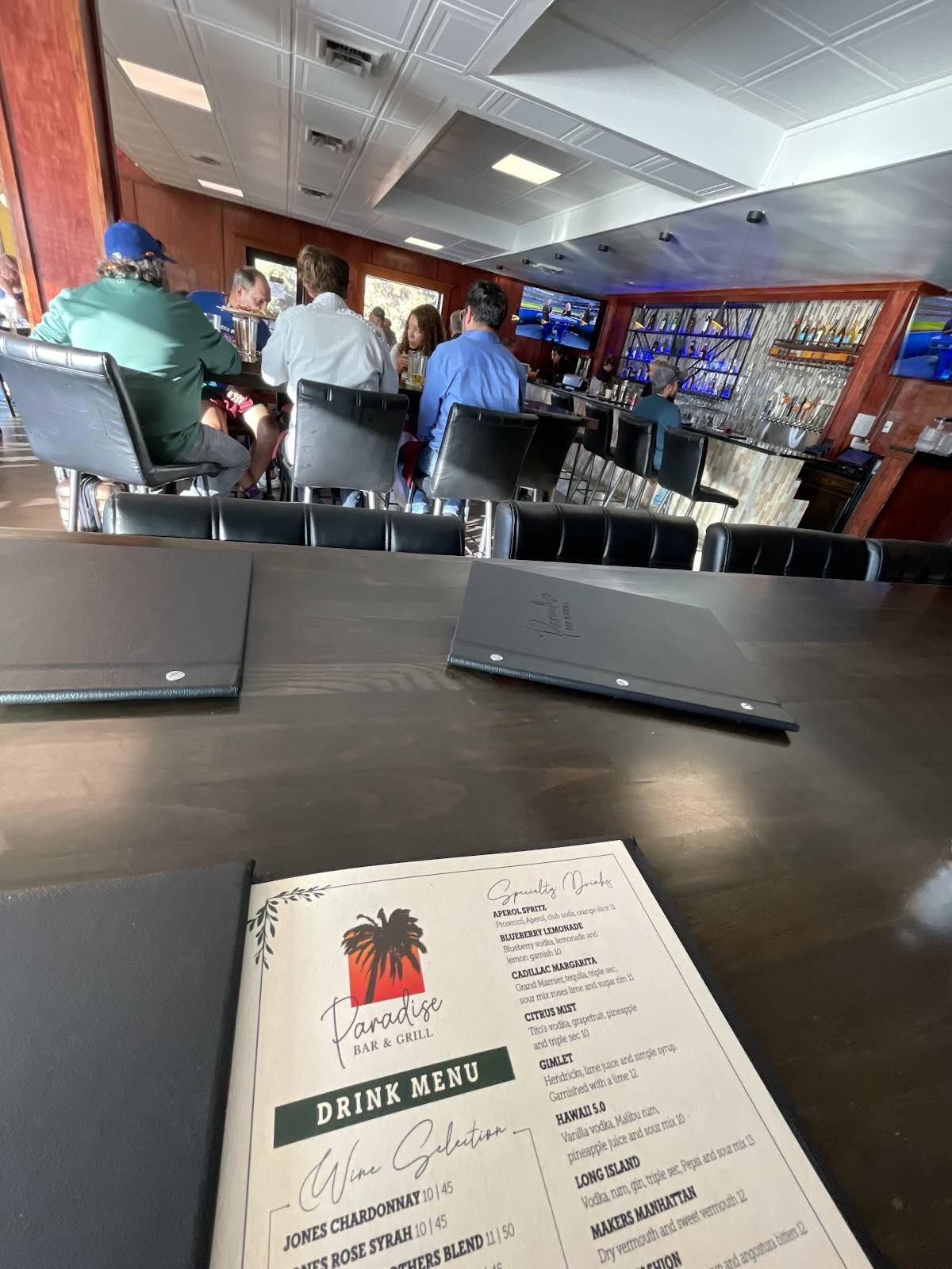 Menu at Paradise Bar & Grill, Moses Lake
