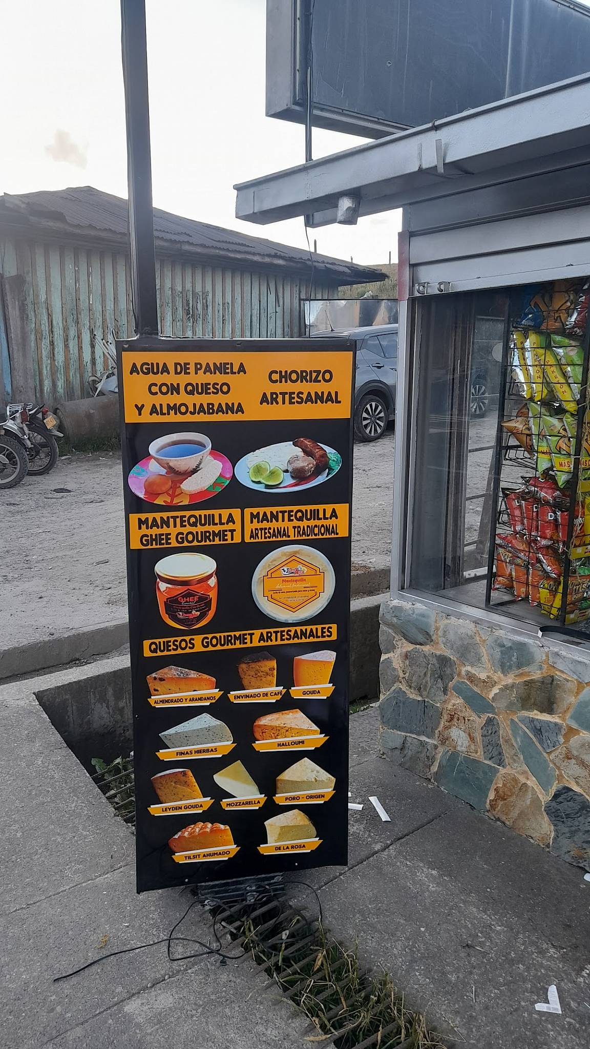 Carta del restaurante Parador Tierra Alta, Colombia