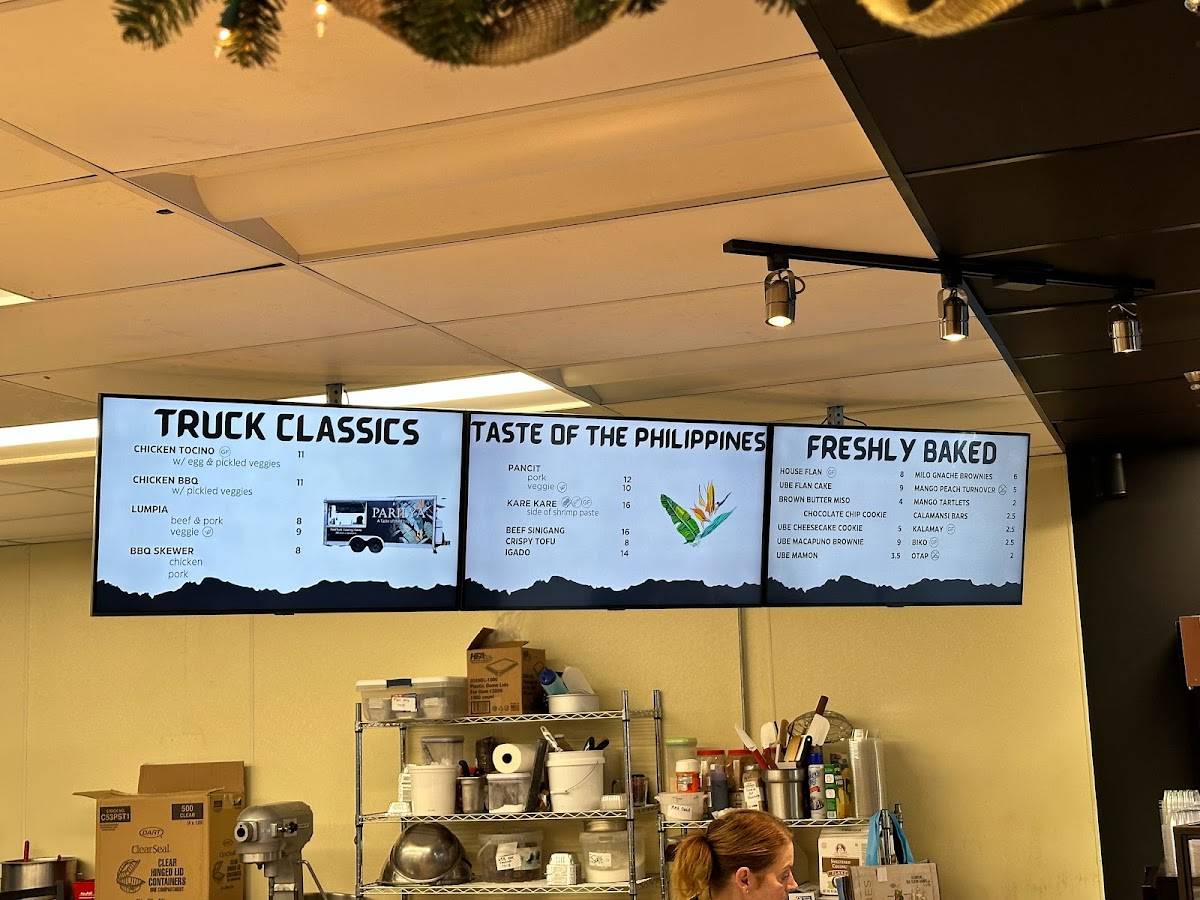 Menu at Parilya restaurant, Olmsted Falls