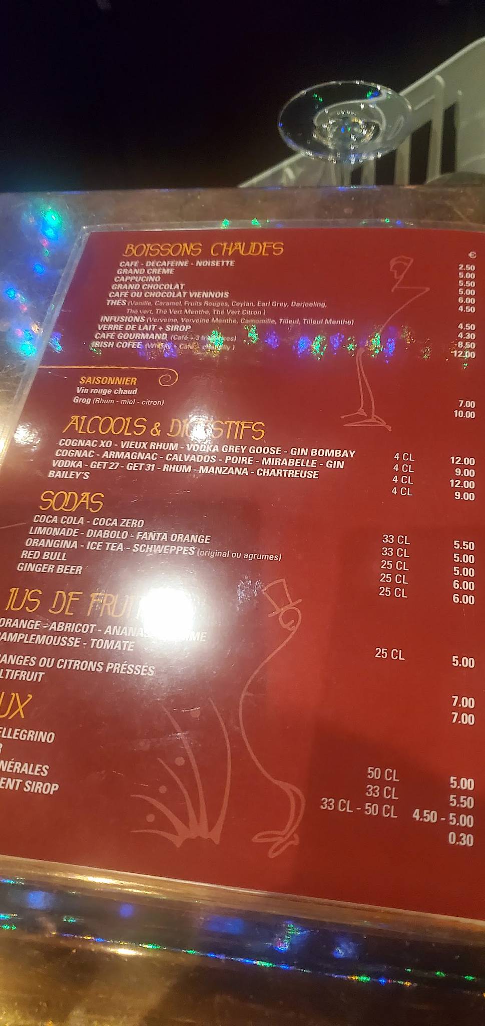 Menu au Le Prélude restaurant, Paris, 3 Rue Meyerbeer