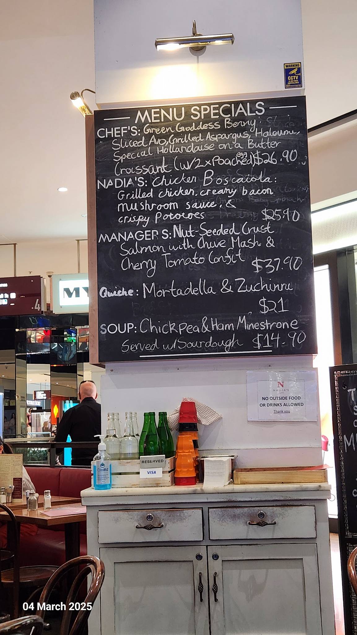 Menu at Nadia's Cafe Parramatta, Parramatta, 159/175 Church St