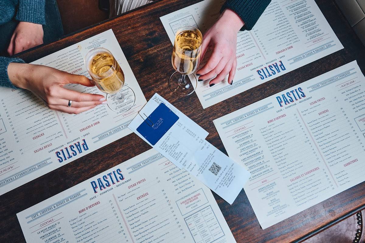 Menu at Pastis restaurant, New York City, 52 Gansevoort St