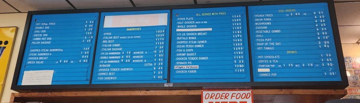 Menu at Patio Beef restaurant, Chicago