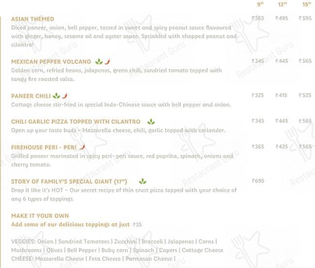 Menu at Pavilion Restaurant, Surat, Behind CB patel health club