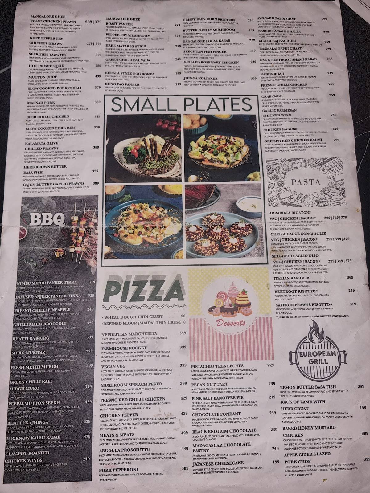 Menu at Peepai Kitchen & Brewery, Bengaluru