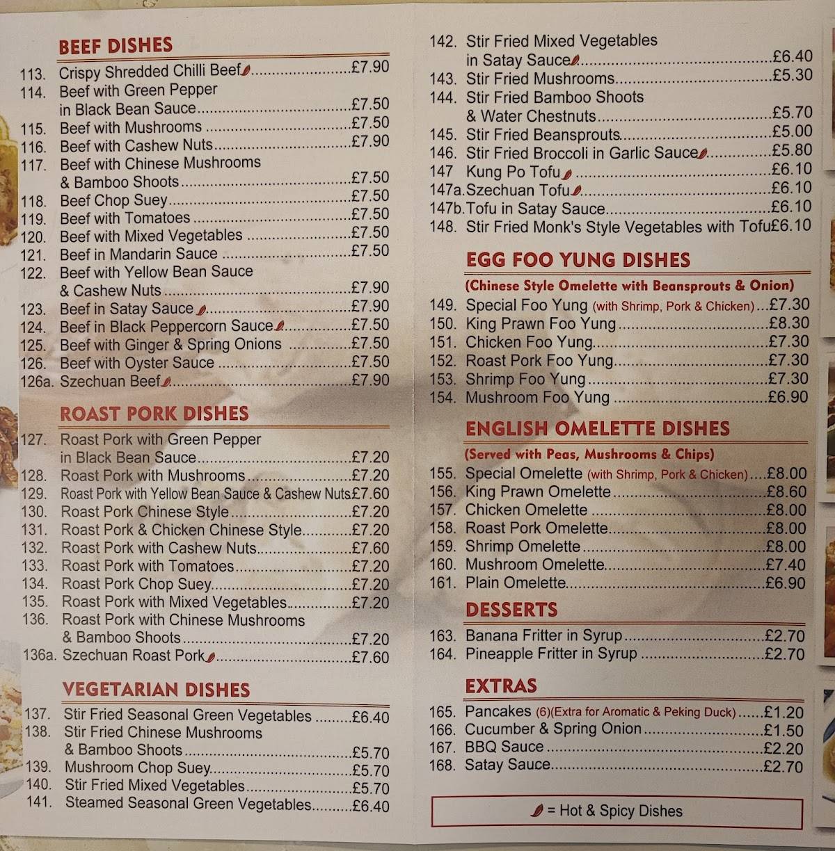Menu at Pewsey Chinese Takeaway fast food, Pewsey