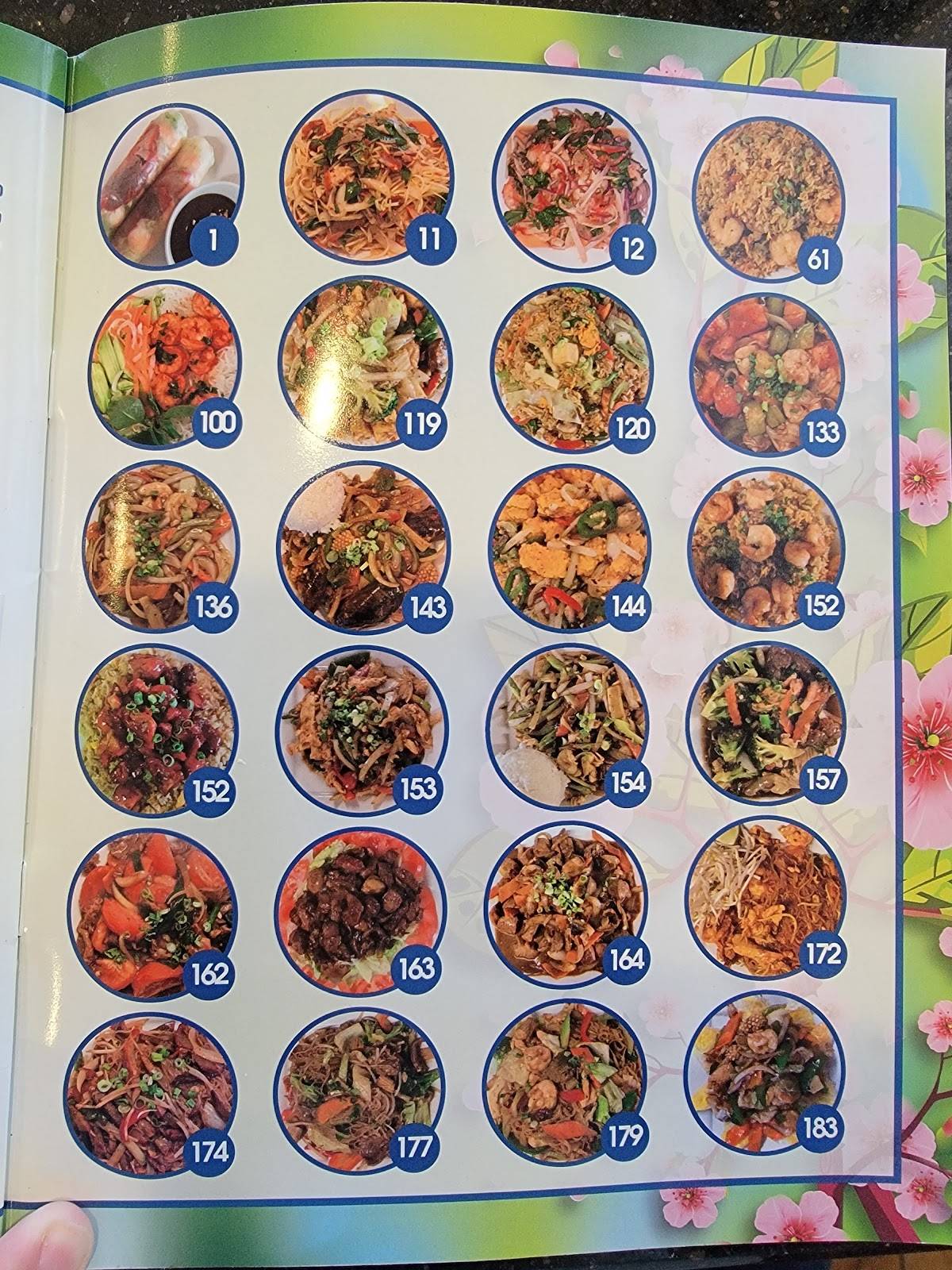Menu at Phở Ly Ly restaurant, New Iberia