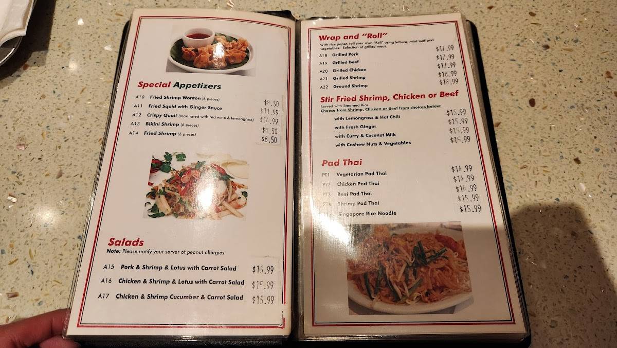 Menu at Pho Viet Taste restaurant, Ottawa