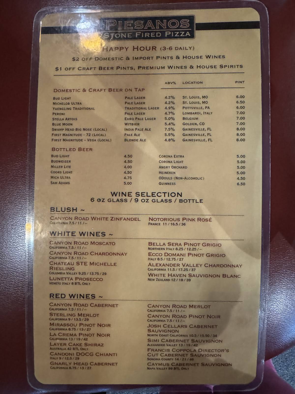 Piesanos Stone Fired Pizza NW 43rd St
