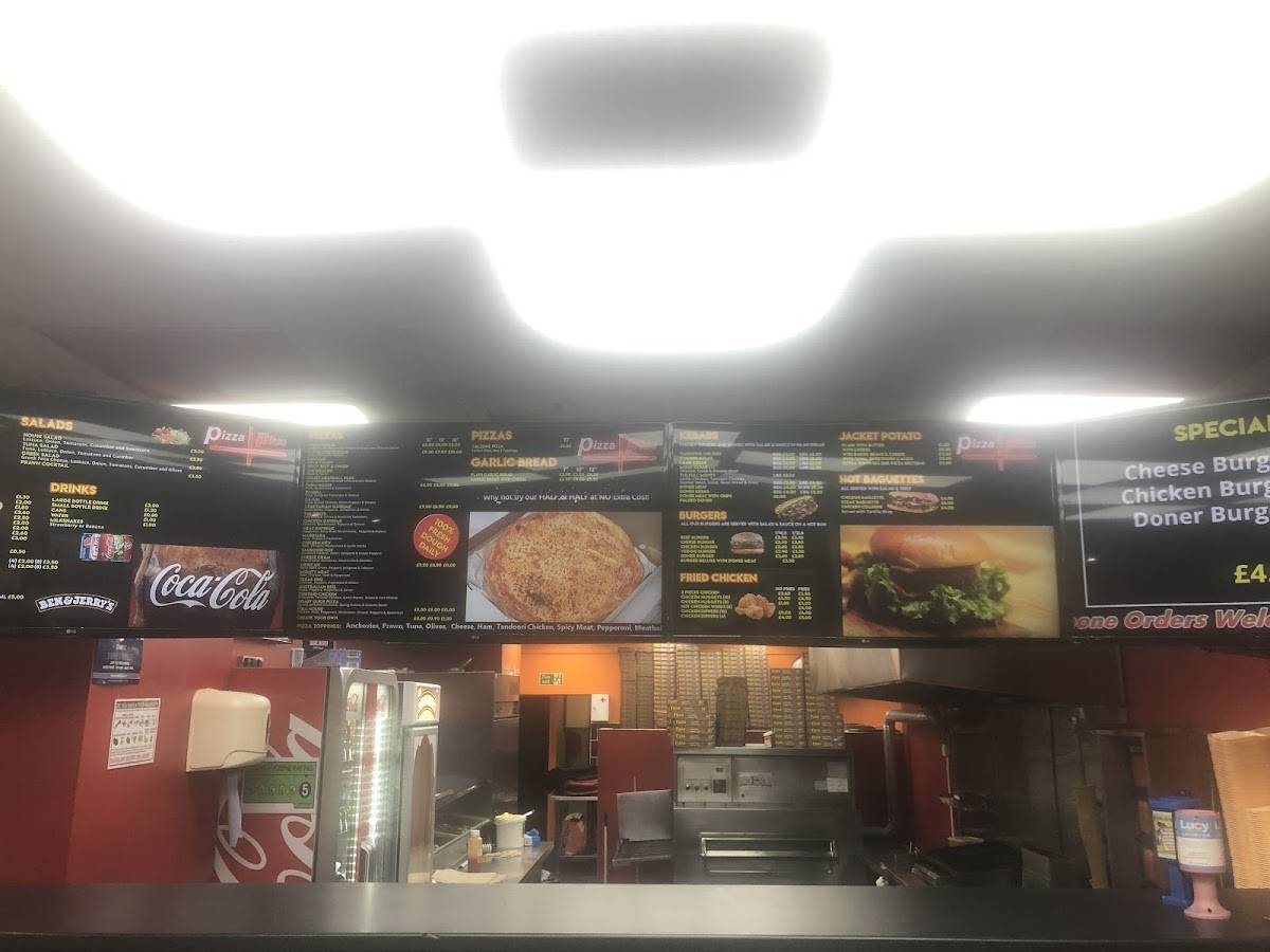 Menu at Pizza Plus pizzeria, Bootle, 29 The Marian Square