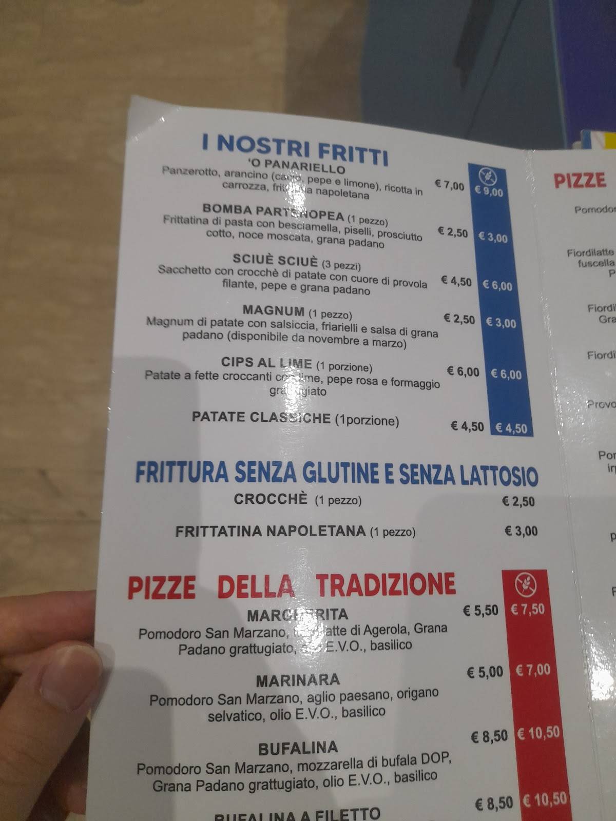 Menu at Pizza Saporito pizzeria, Mariglianella, V. XI Settembre