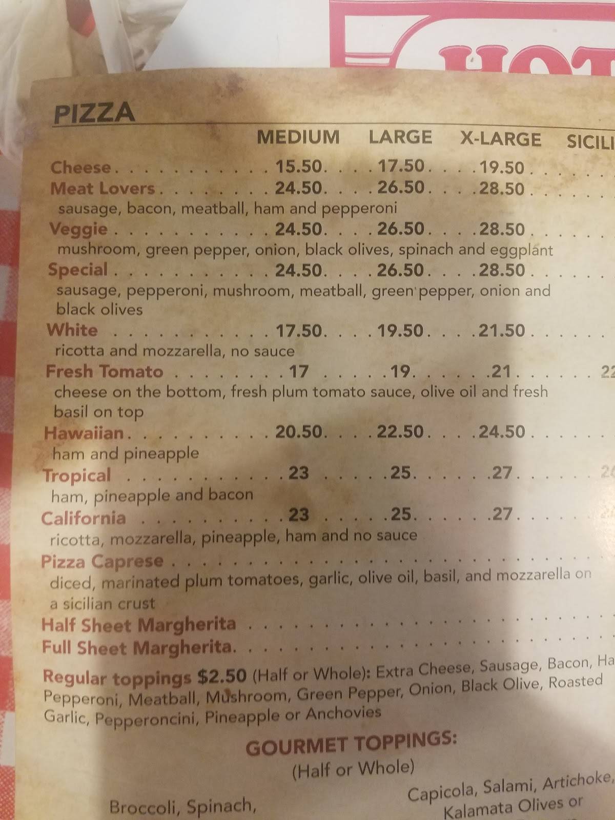 Menu at Pizza Time pizzeria, Boca Raton, SW 2nd Ave #7000