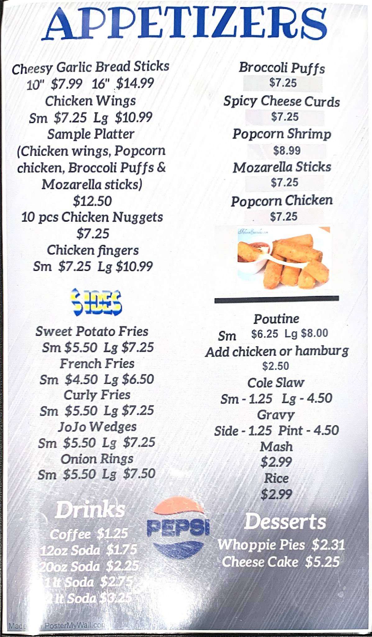 Menu at Jeff's Pizza & Subs pizzeria, Madawaska, 306 Main St