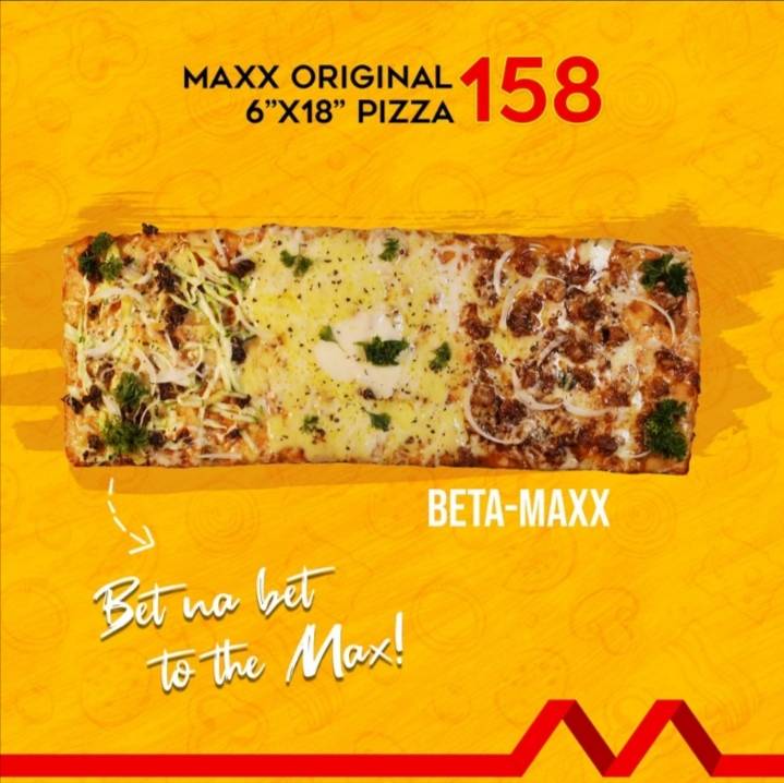 Carta de pizzería Maxx Pizza, Tacloban