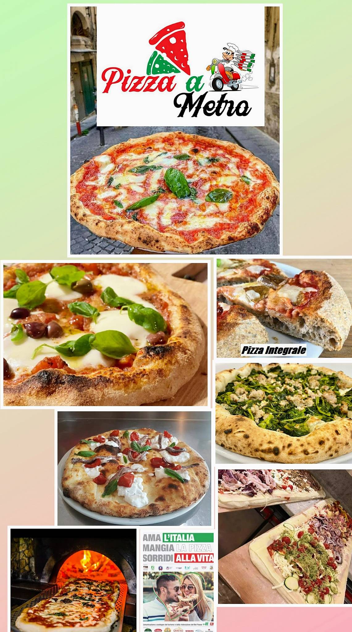 Menu au Pizzeria " PIZZA A METRO", Zugliano