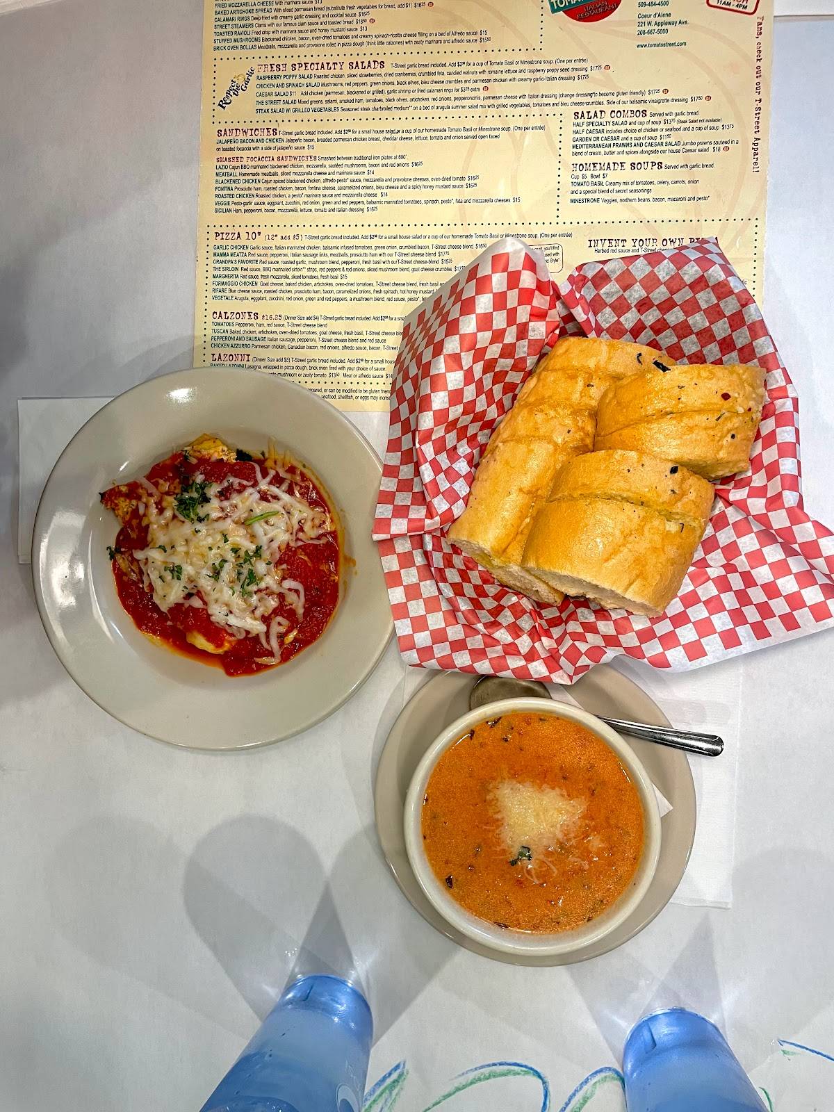 Menu at Tomato Street North Division pizzeria, Spokane, N Division St