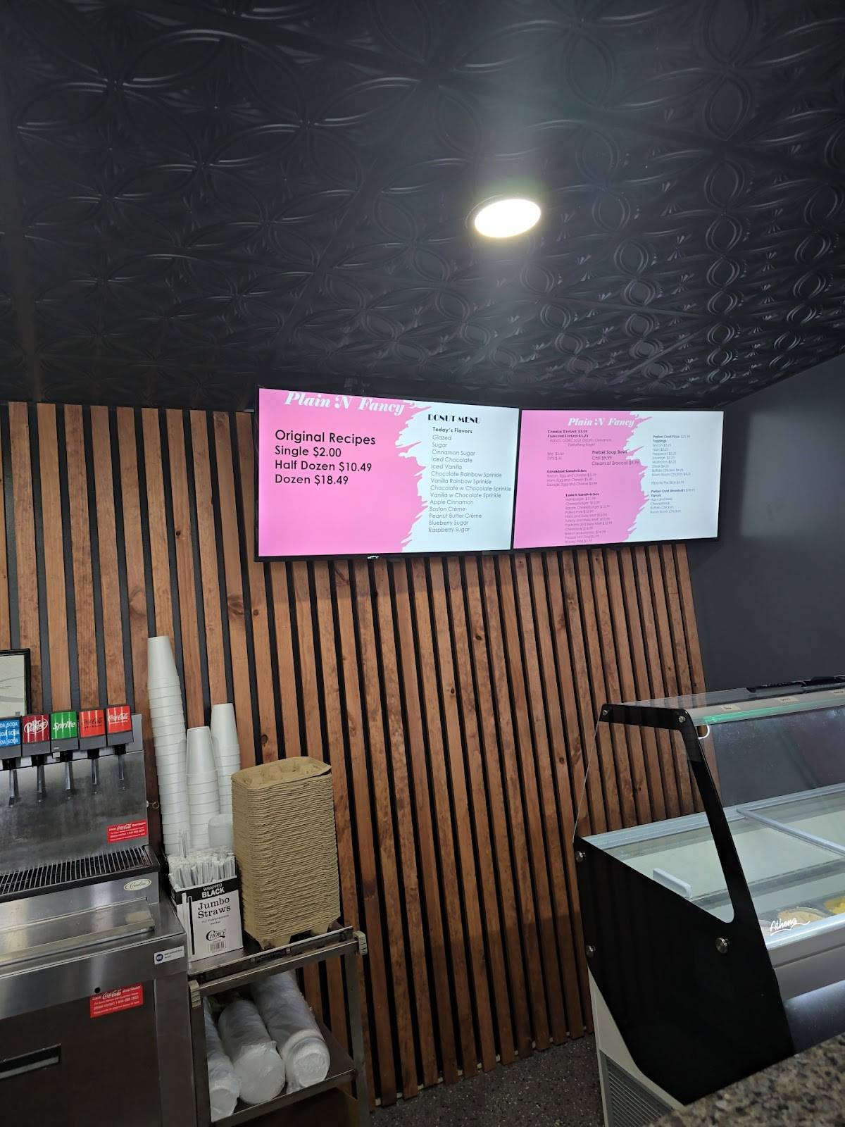 Menu at Plain & Fancy Donut Shop restaurant, Schuylkill Haven