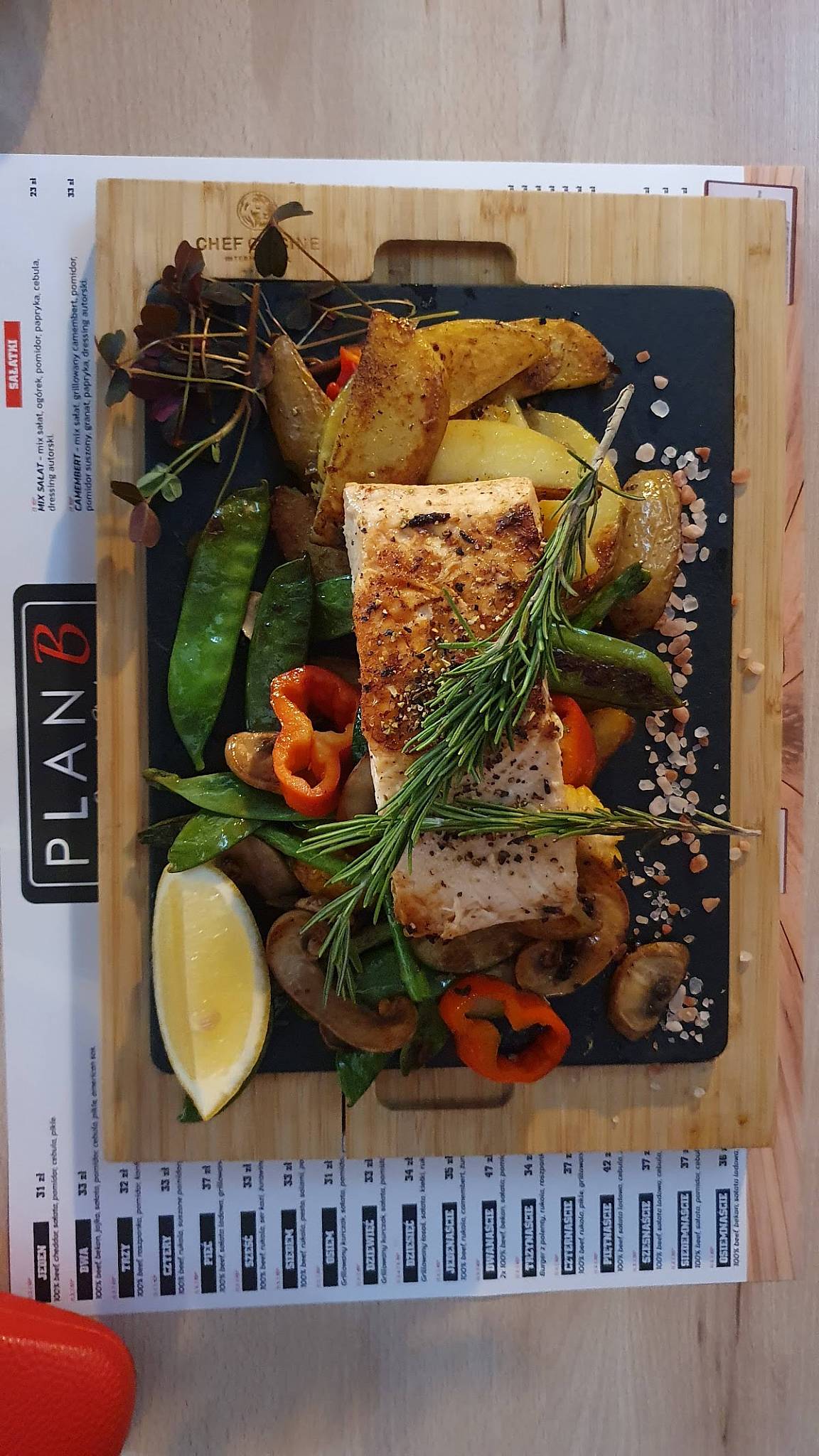 Menu at Plan B Burger&Steak restaurant, Zgorzelec