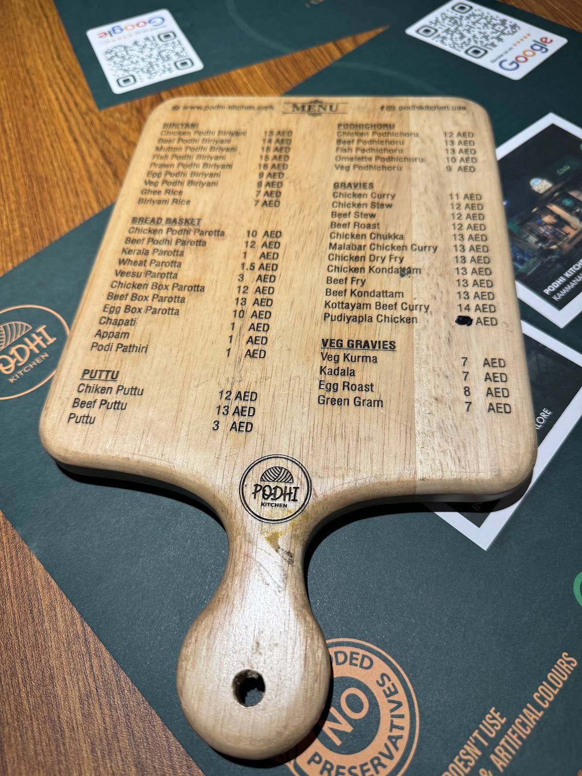 Menu at Podhi Kitchen, Bengaluru, Kammanahalli