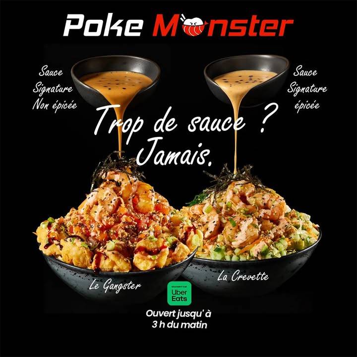 Menu au Poke Monster (Complexe Desjardins) restaurant, Montréal