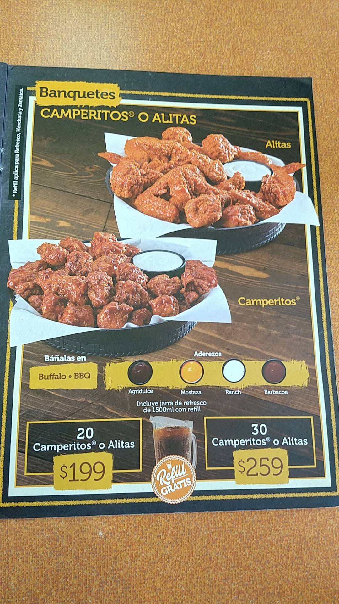 Carta del restaurante Pollo Campero • Tapachula, Tapachula del Córdova ...