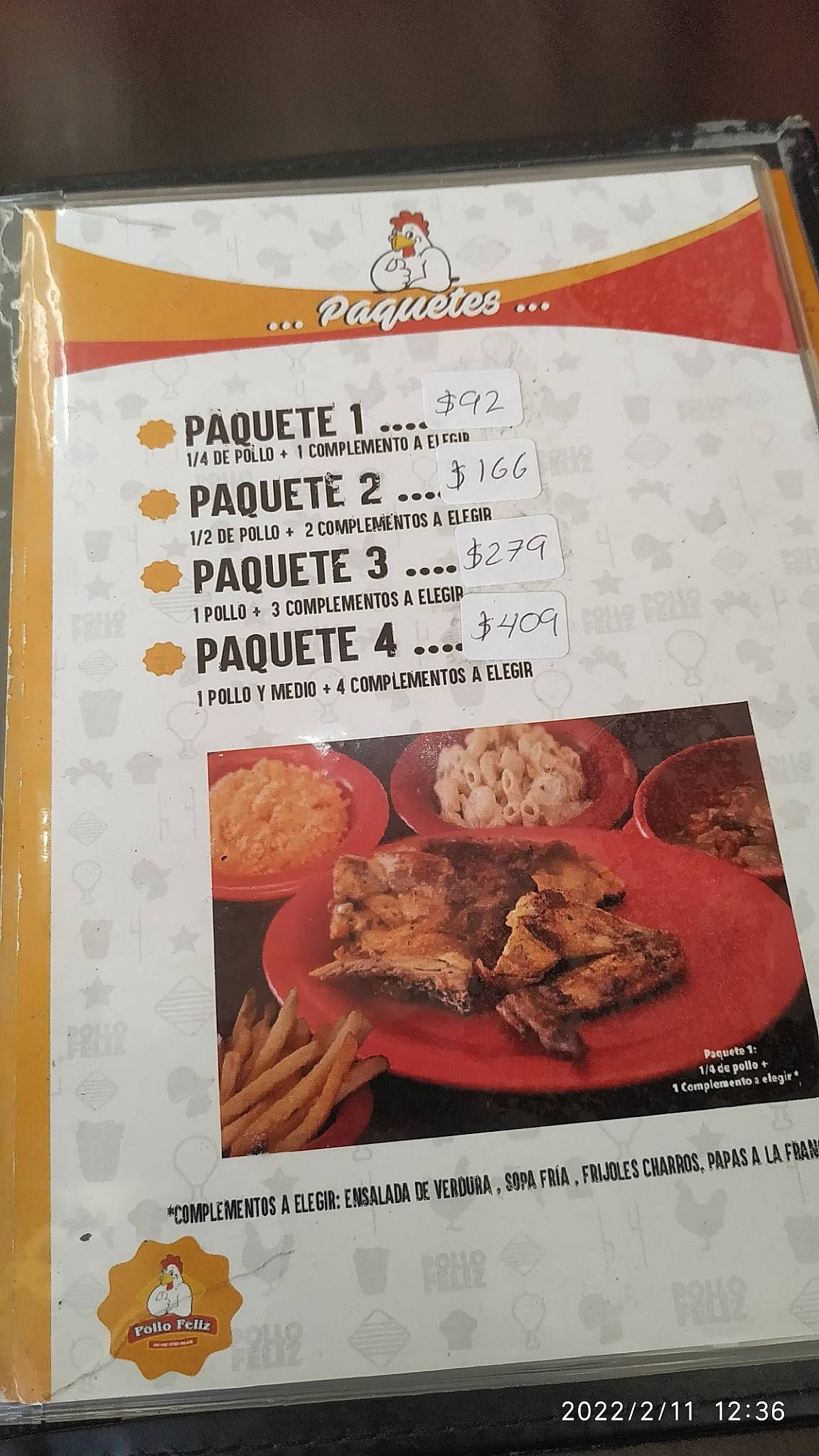Carta del restaurante ¡Pollo! Q'Sabor, Apodaca, Sta. Rosa - Mezquital 5316