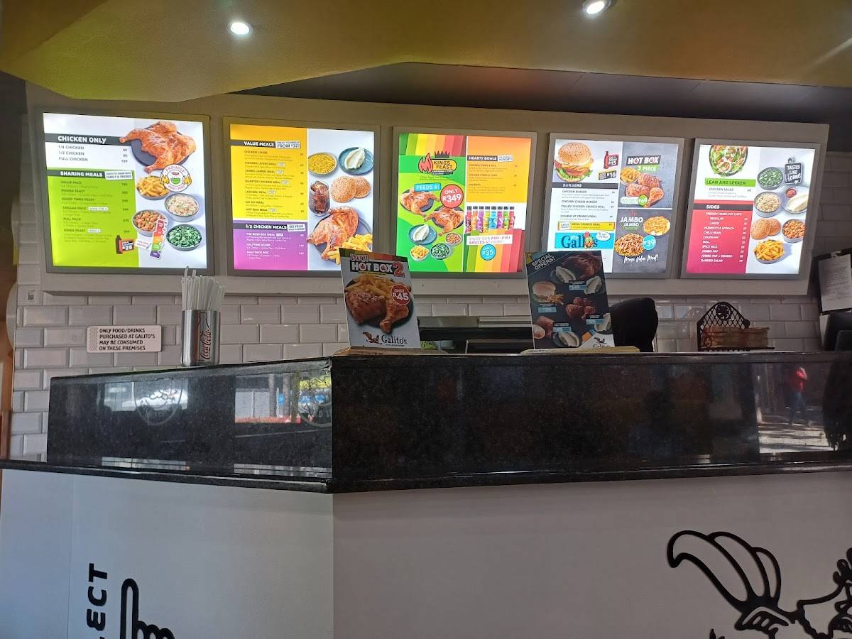 Menu at Galito's Polokwane Library Gardens restaurant, Polokwane, Cnr ...