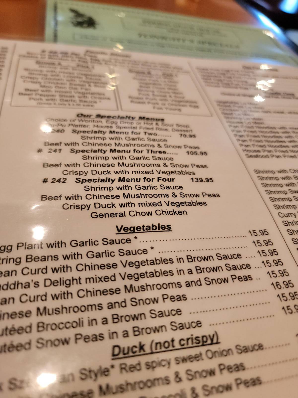 Menu At Peking Duck House Restaurant Pompano Beach