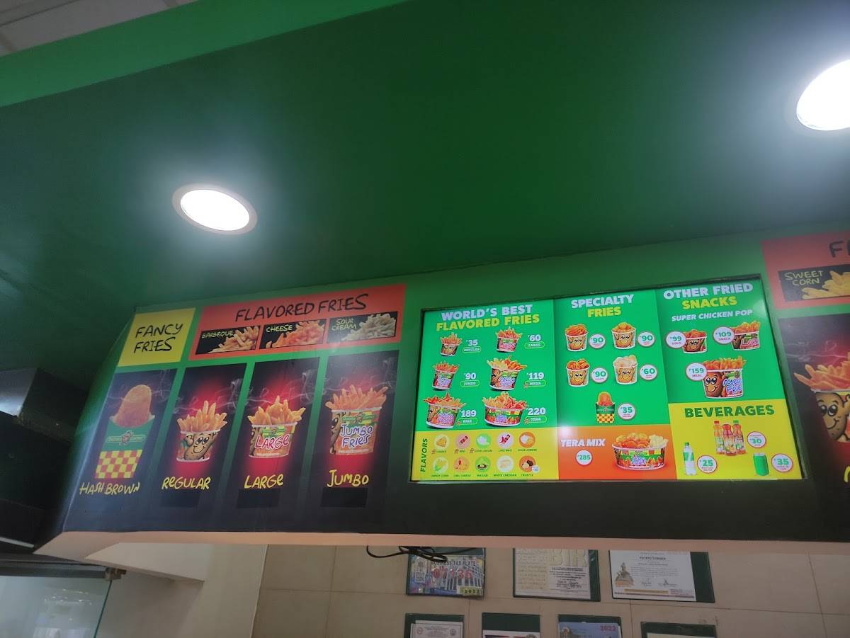 Carta del pub y bar Potato Corner, Iloílo, Unit L3 - 02