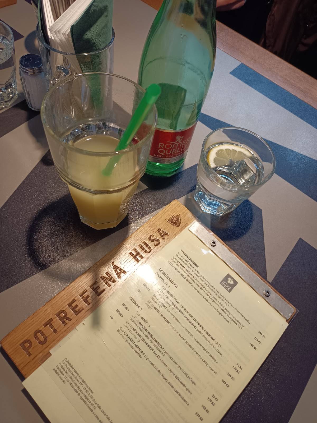 Menu at Potrefená husa Vaňkovka restaurant, Brno, Ve Vaňkovce 1