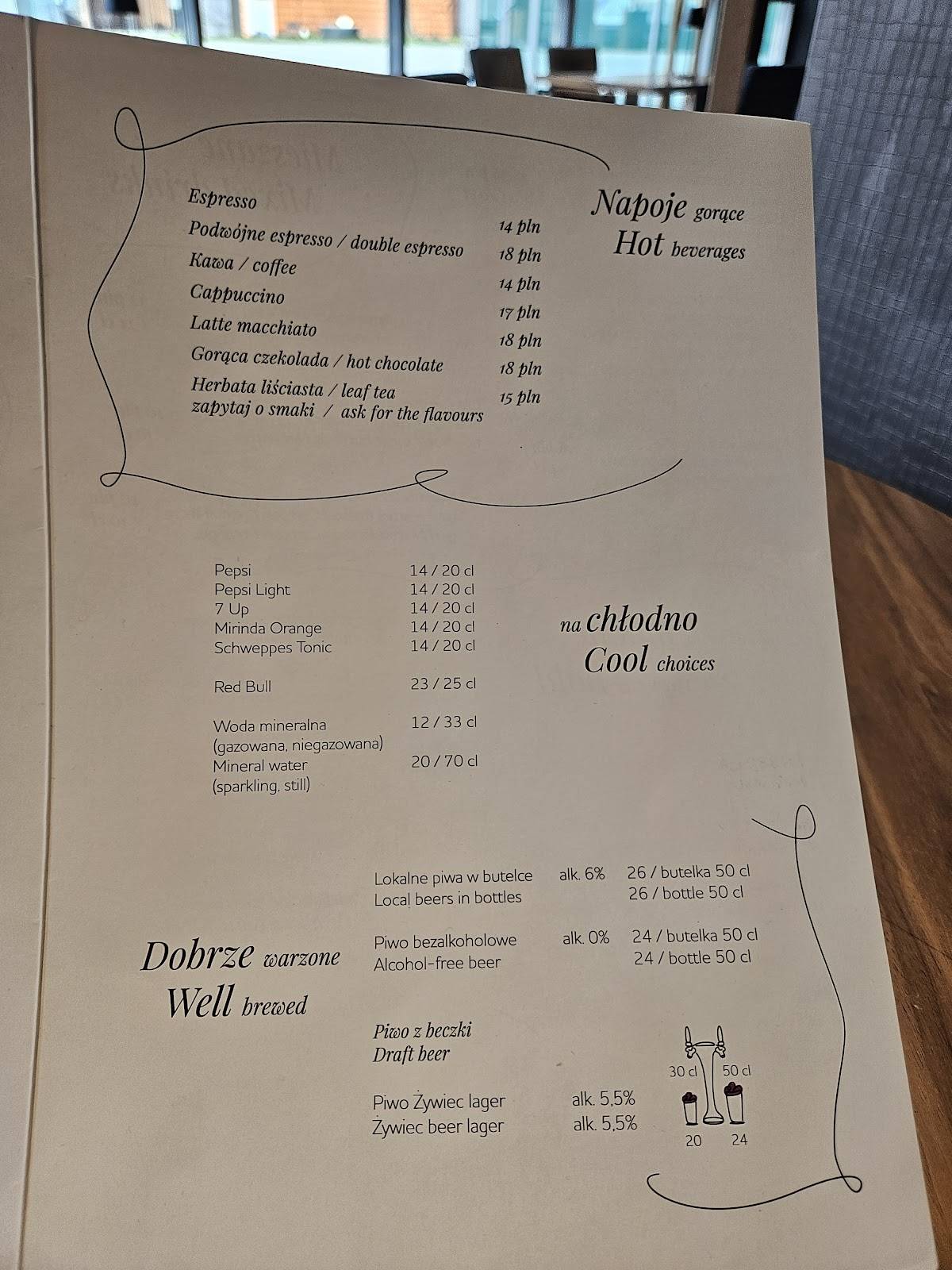 Menu at Winestone pub & bar, Poznań, Roosevelta 20