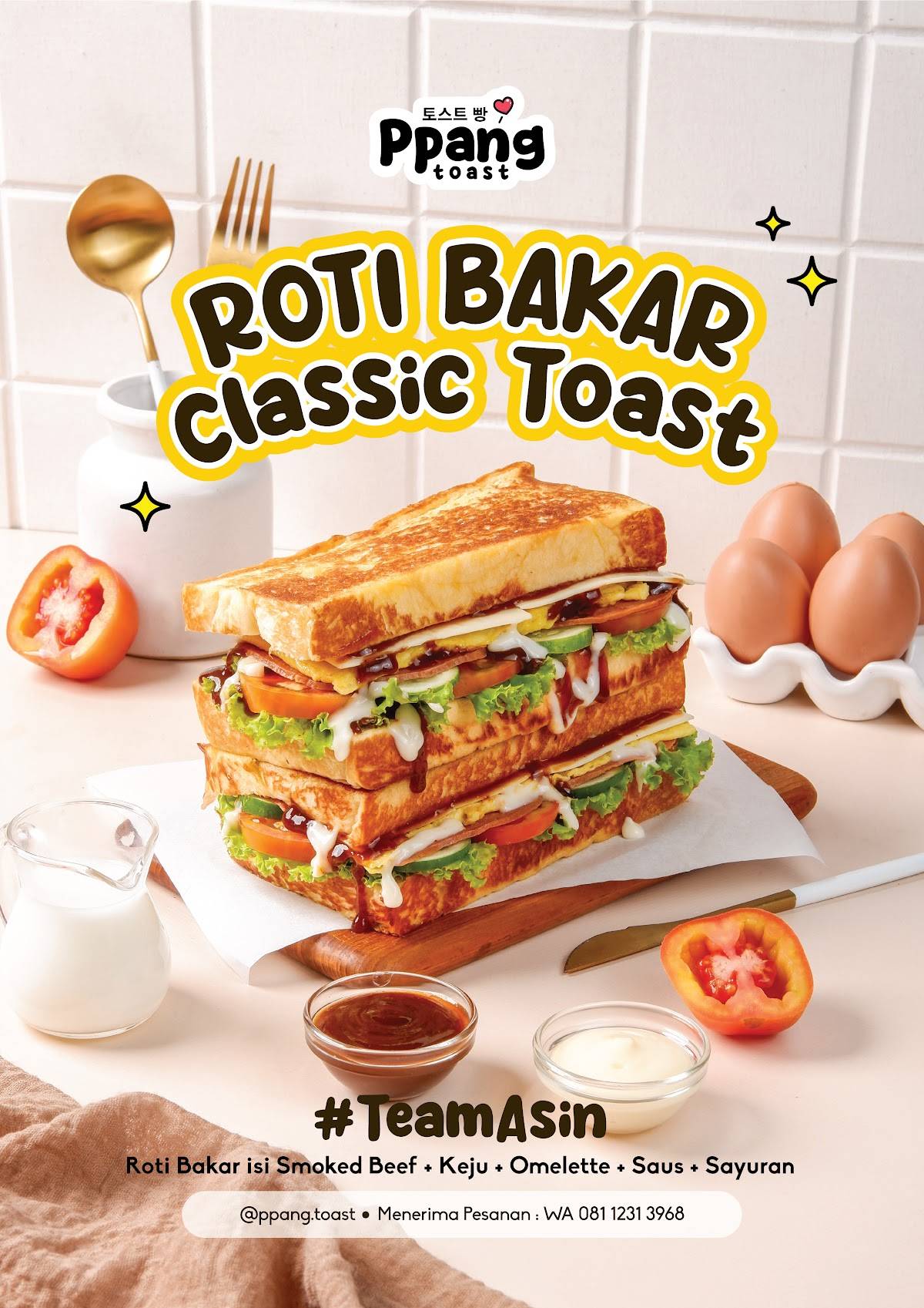 Menu at Ppang Toast - Roti Bakar & Chicken Katsu restaurant, Bandung