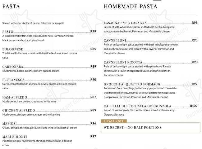 Menu at Villa San Giovanni Family Pizzeria & Fine Dining Restaurant ...