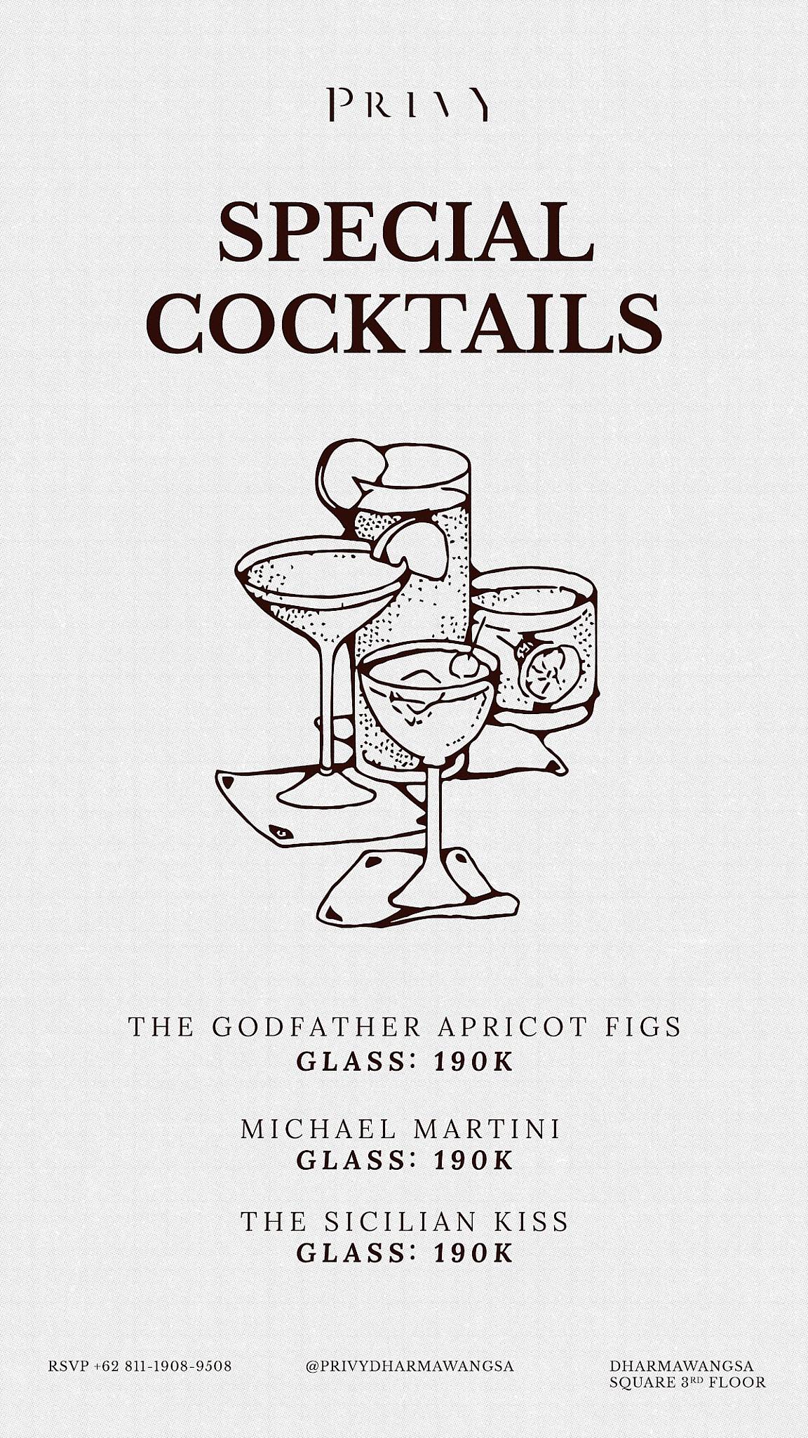 Menu at Privy Italian American Steakhouse, South Jakarta
