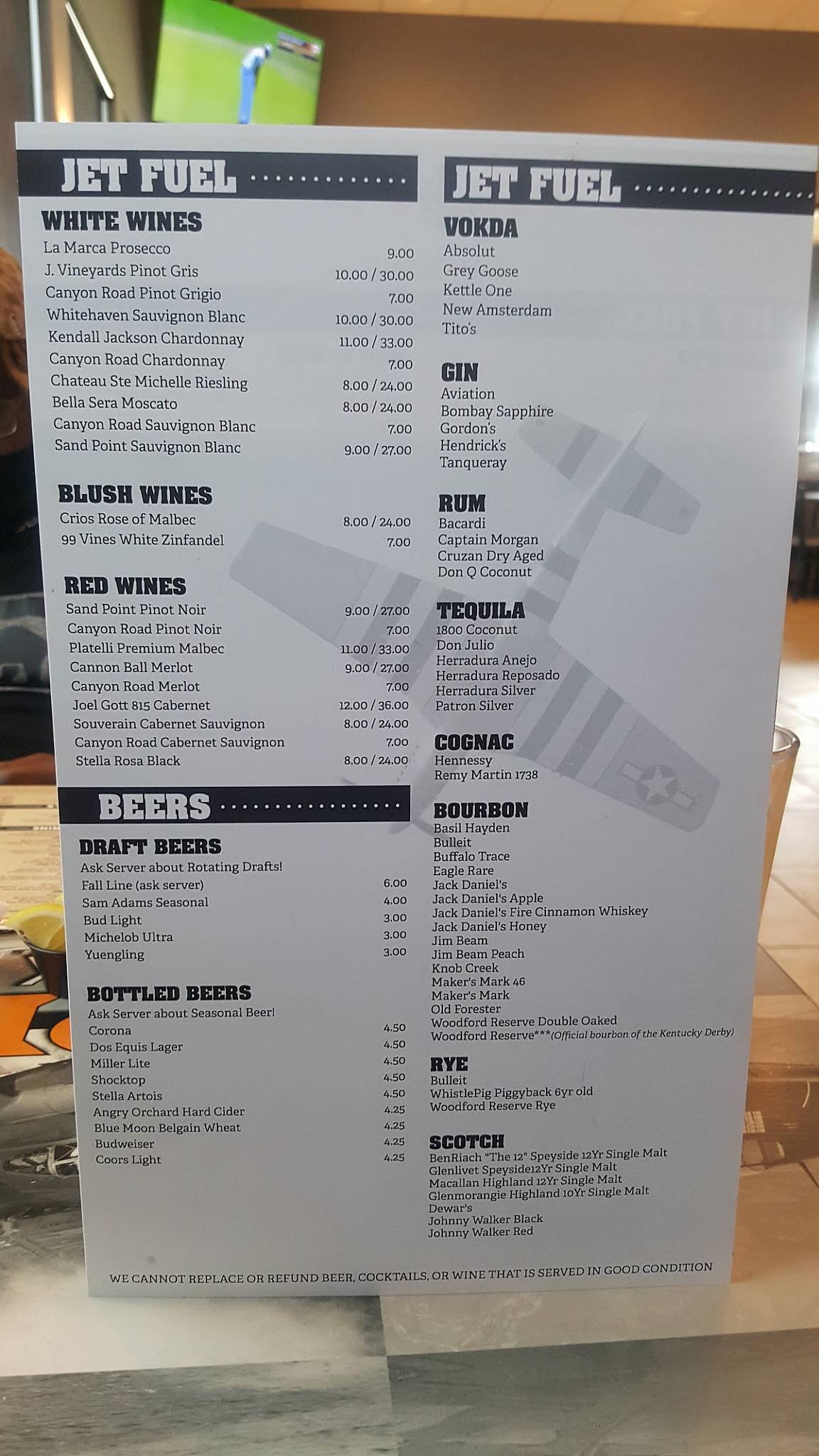 Menu at Props Steak and Seafood Restaurant, Warner Robins