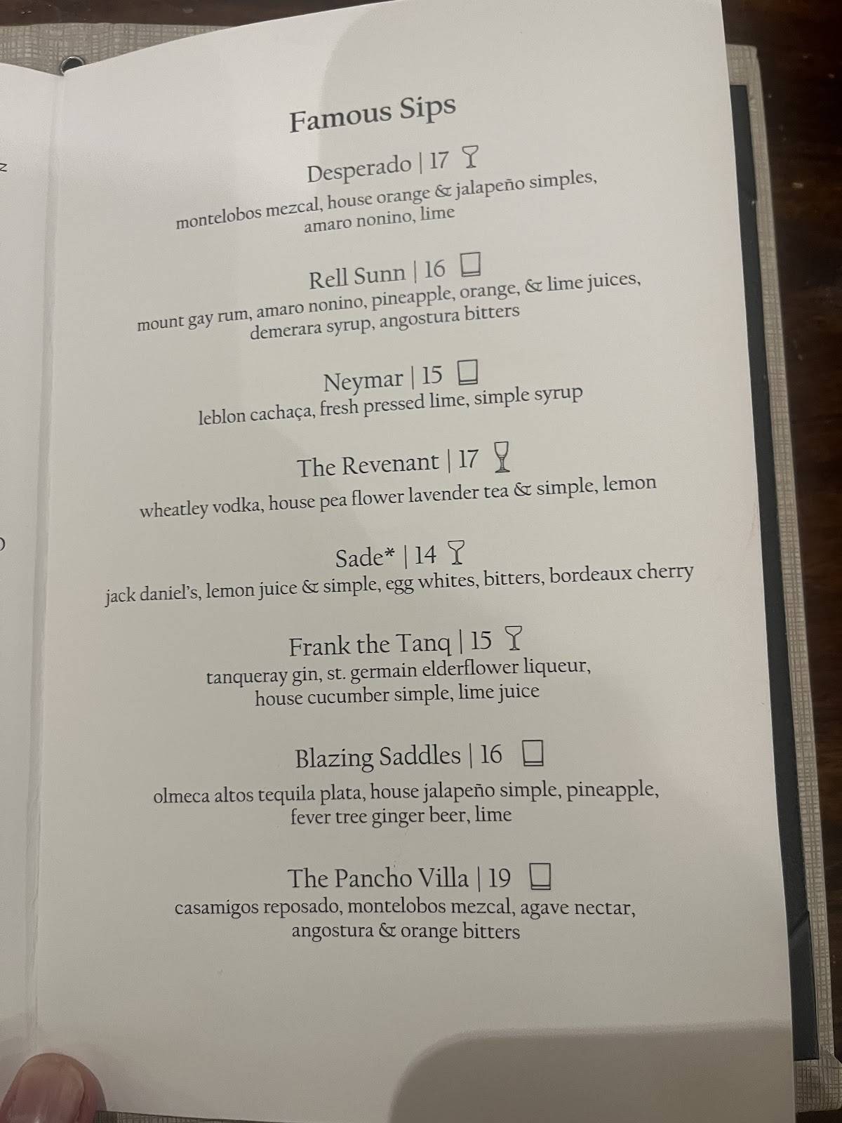 Menu at Prospect's Urban Kitchen & Bar, Denver