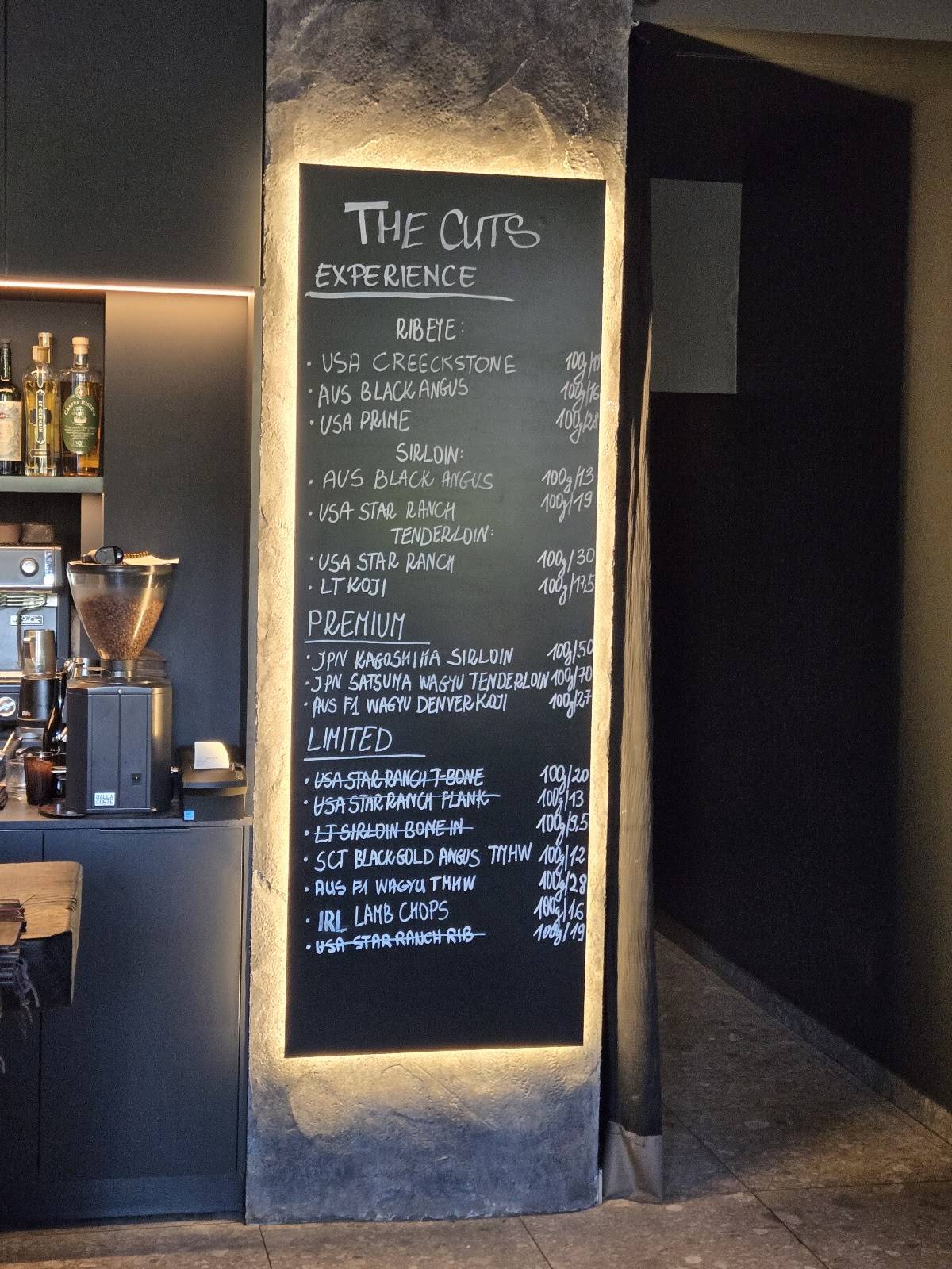 Menu at Protėviai restaurant, Vilnius
