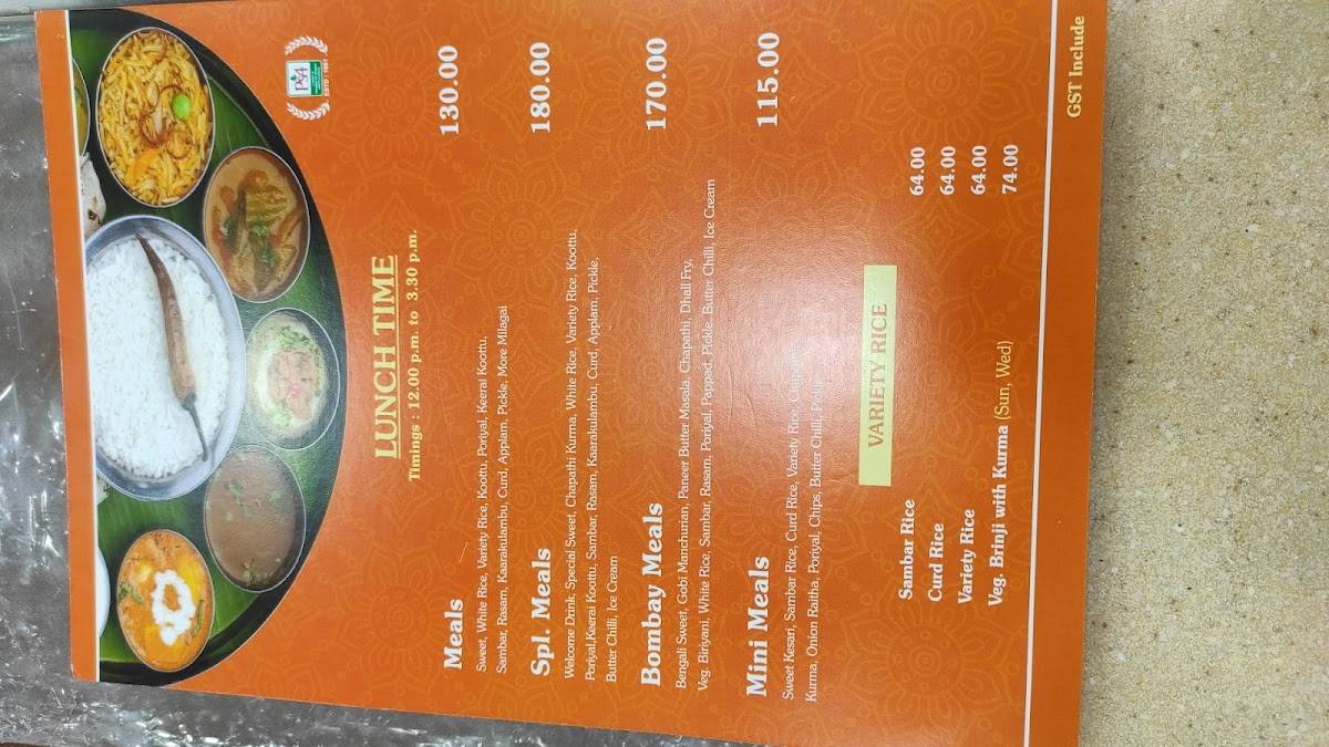 Menu at Ps4 Restaurant, Thirupathi, Tirupati, JCQH+X5P