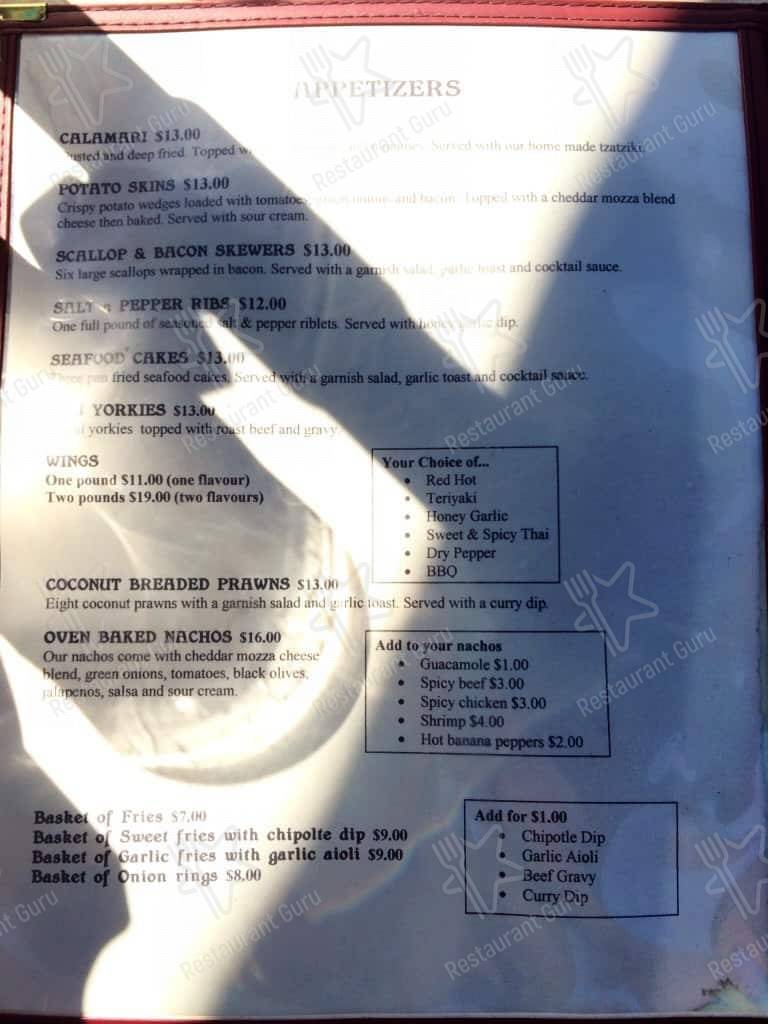 Menu at Black Bear Pub Ltd, Nanaimo