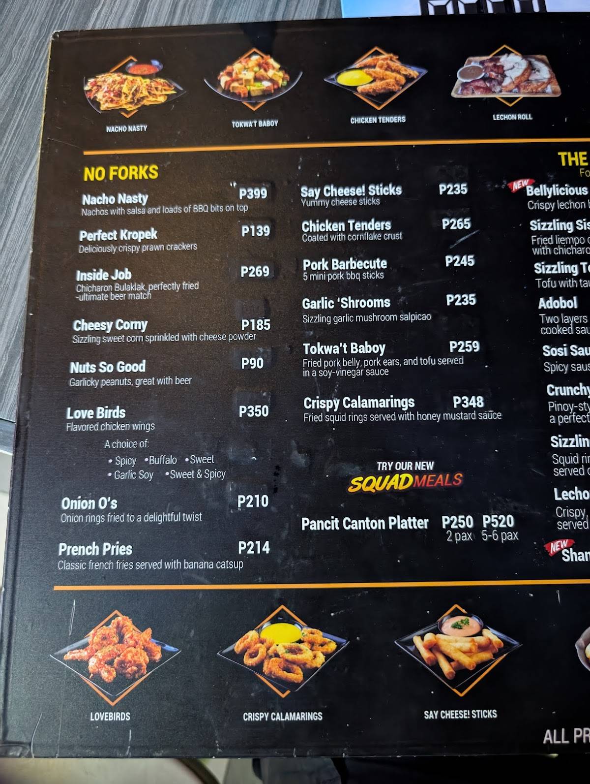Menu at Chill Top pub & bar, Quezon City, Circulo Verde