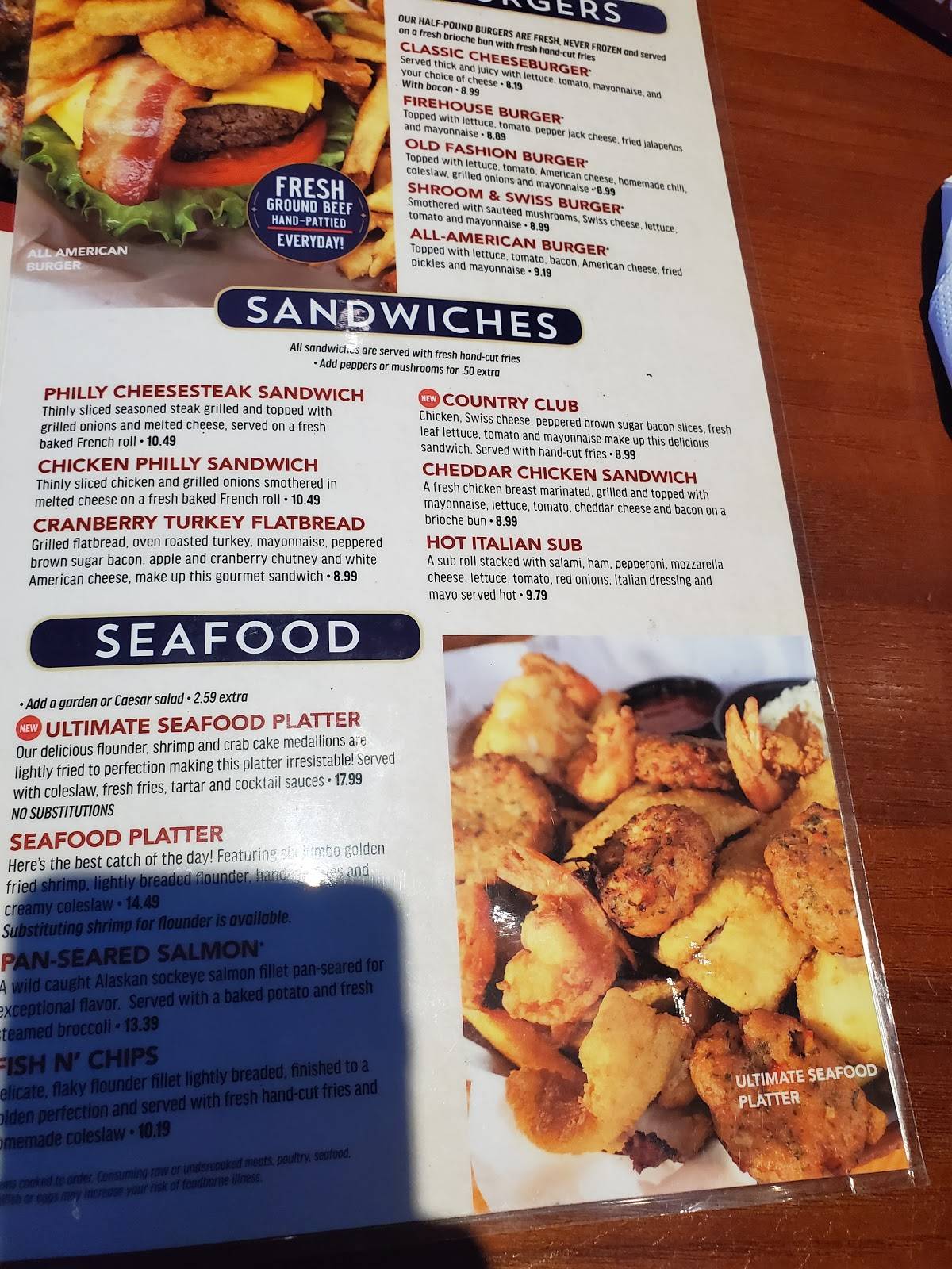 Menu at Kickback Jack's High Point pub & bar, High Point